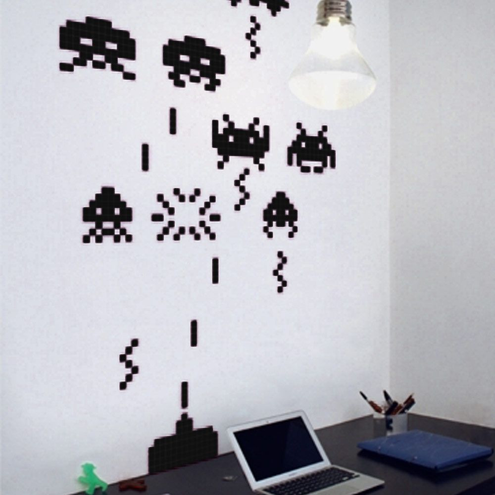 Stickers Space Invaders Warzone - 19,12