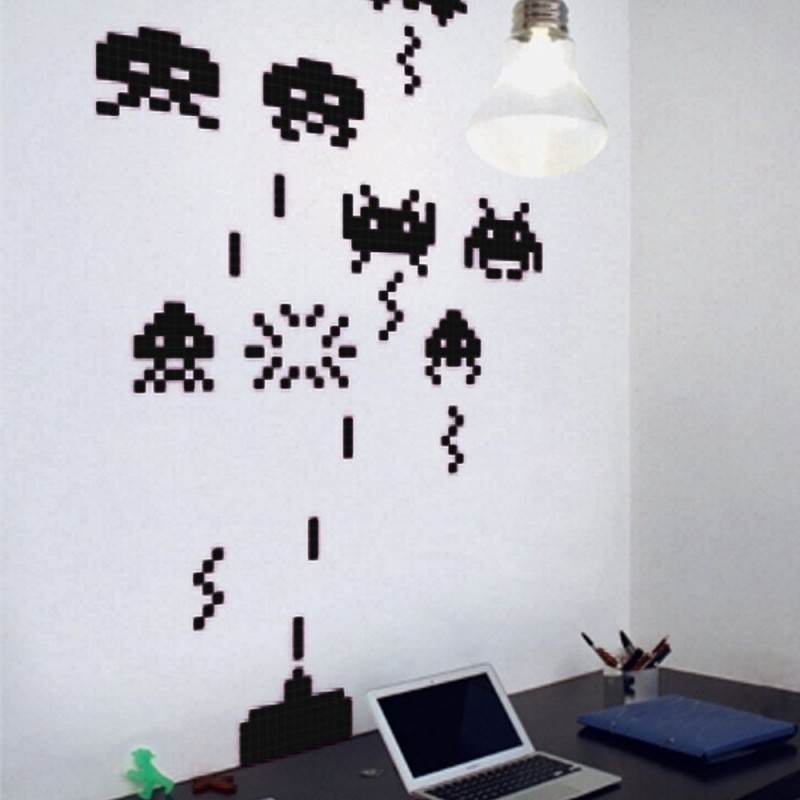 Stickers Space Invaders Warzone - 19,12