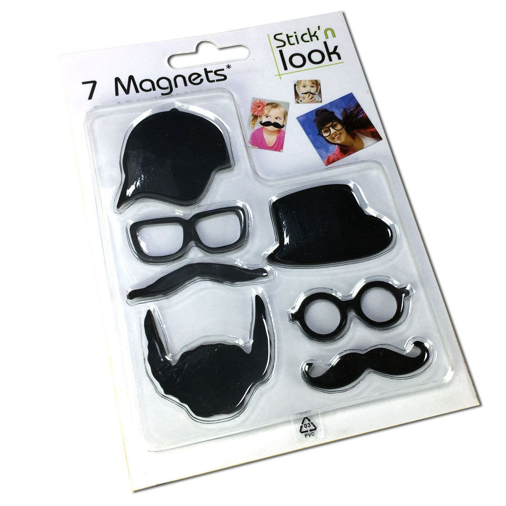 gadgets drôles, Magnets moustache - 2,00