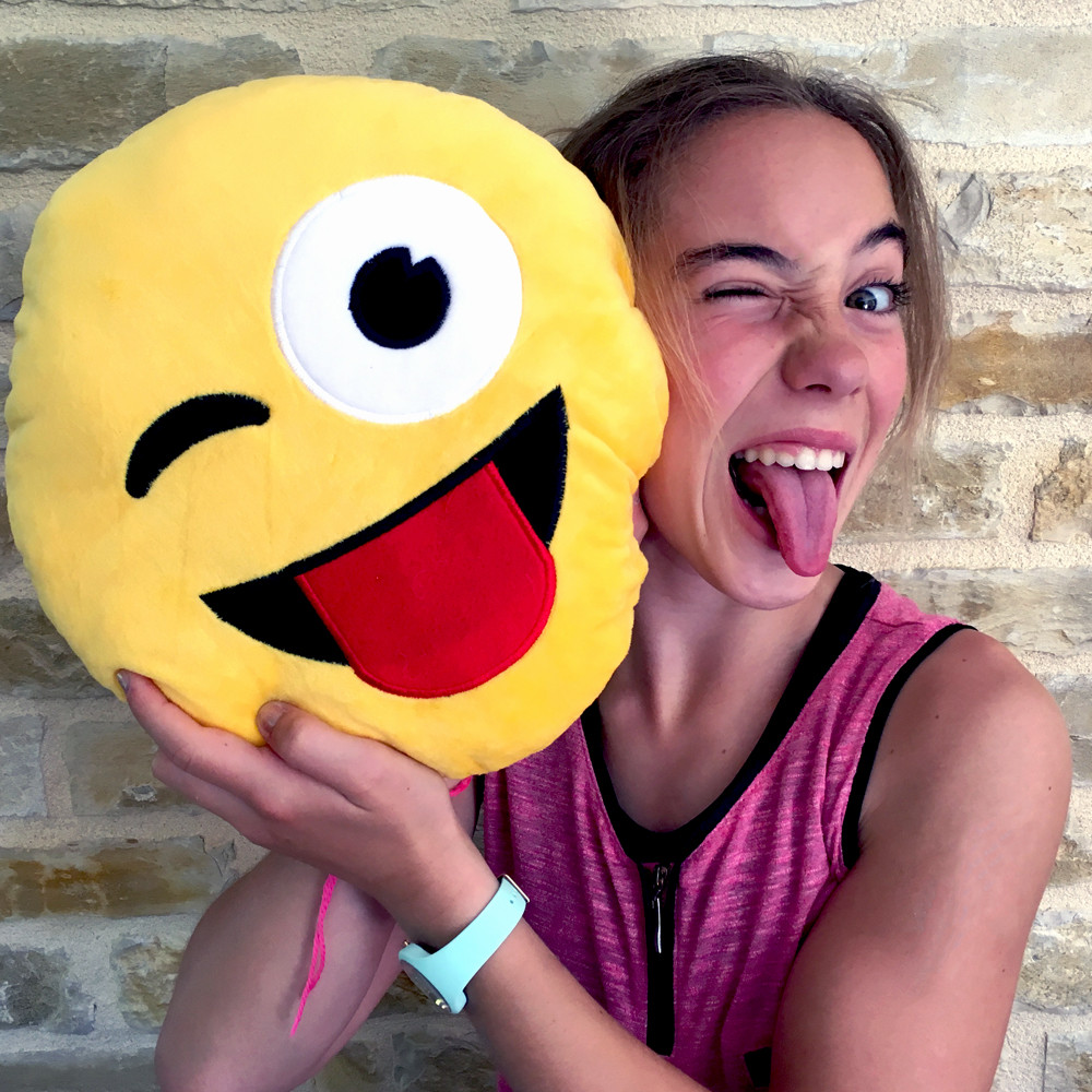 Coussin Emoji espiègle - 9,50