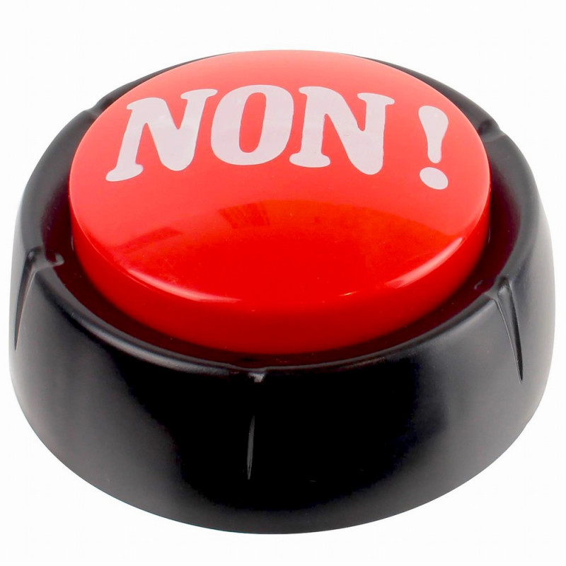 Gadget sonore rigolo : boutons Buzzer Oui et Non - 16,90