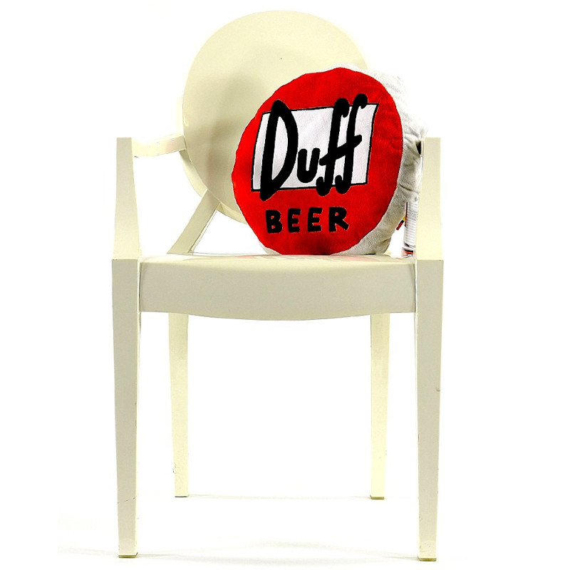 gadget déco : Coussin capsule Duff Simpsons - 8,25