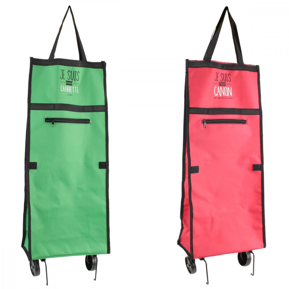 shopping : Chariot de courses pliable - 7,16
