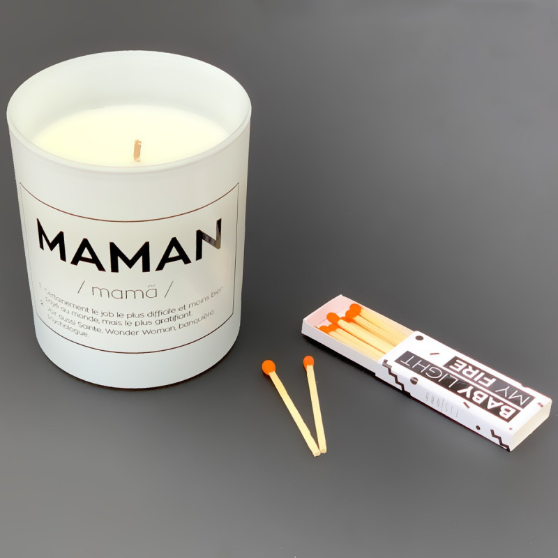 Cadeau maman : Bougie définition MAMAN - 12,90