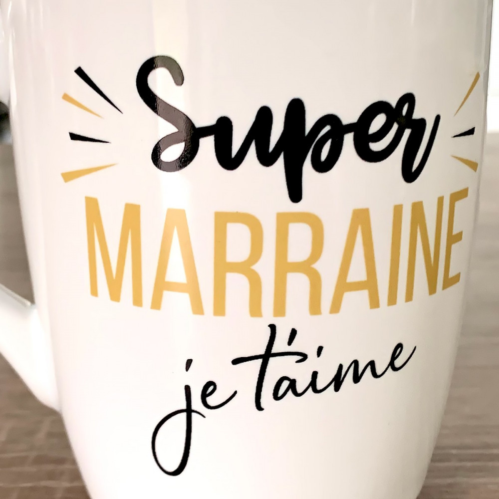 Mug super marraine Je t'aime - 4,95