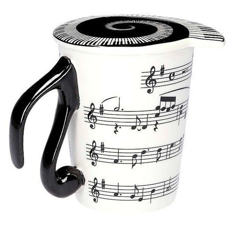 Mug musique avec couvercle - 12,95