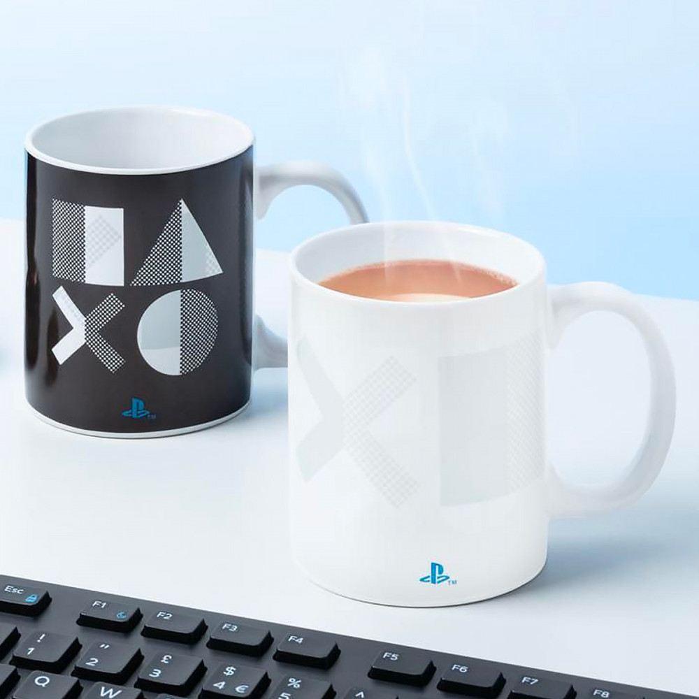 Cadeau fan Playstation : mug thermo-réactif PS5 - 6,48