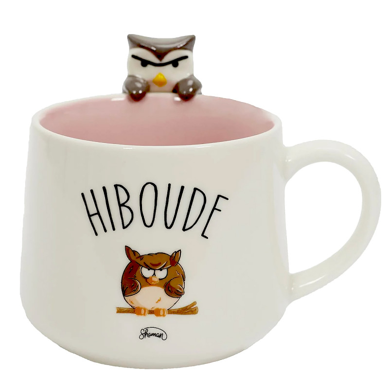 Mug Animaux Hiboude - Le remède anti-grogne du matin ! - 13,90