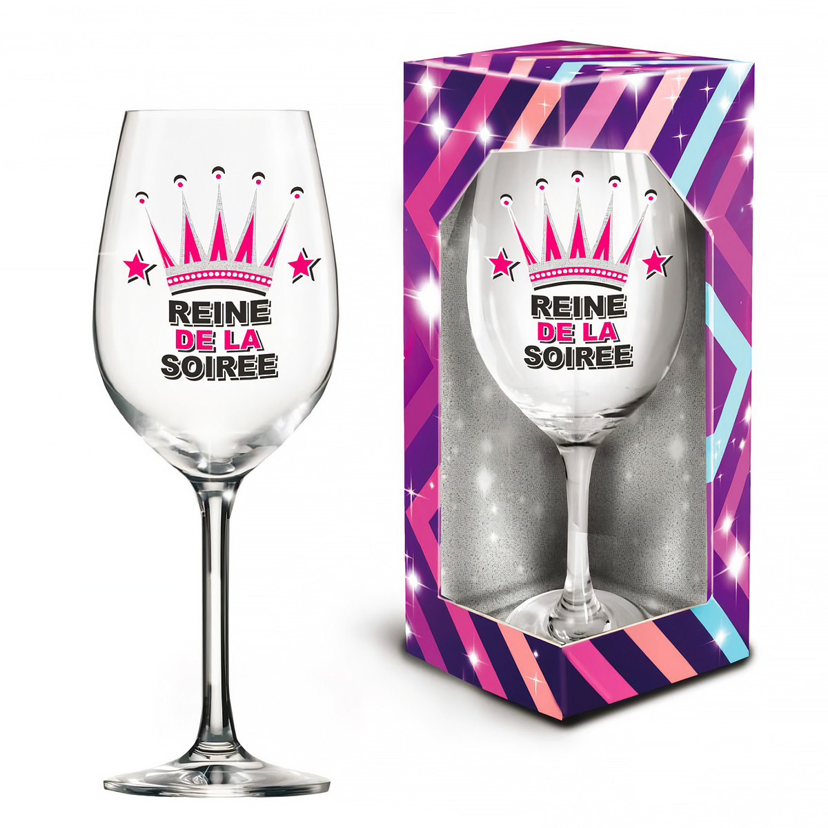 Verre Géant Reine de la Soirée - Pour celles qui savent prendre de la ...