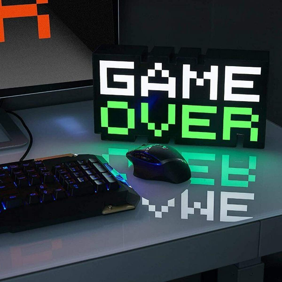 Pack Cadeau Lumineux pour Gamer - Veilleuse et Lampe Game Over ...