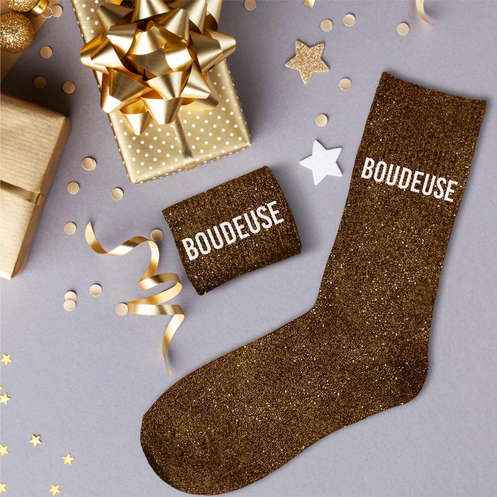 chaussettes à paillettes boudeuse - 7,00