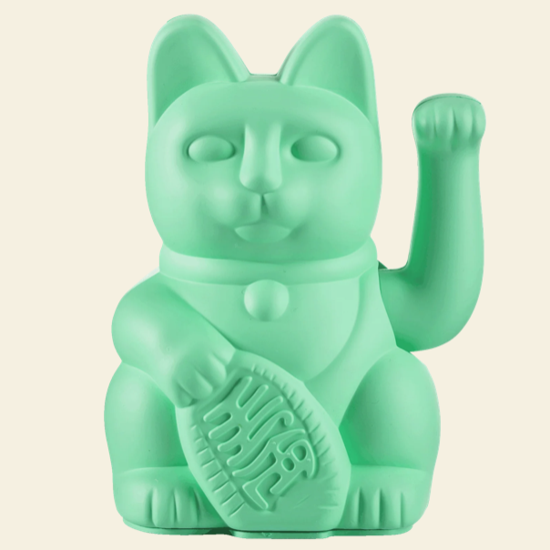 Lucky Cat Mint Green "Santé" - 19,95