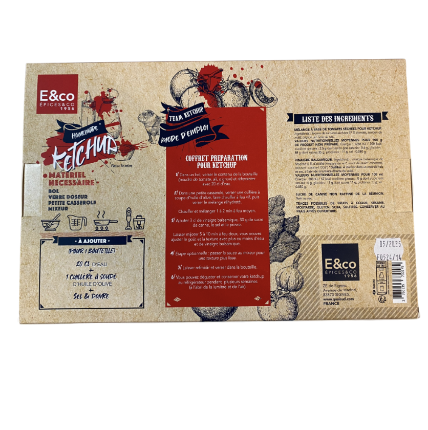 Kit de Fabrication "Mon Ketchup Maison" - 29,95