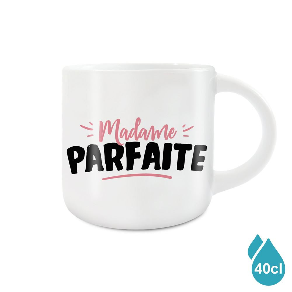 Grand Mug Céramique Madame Parfaite - 9,95