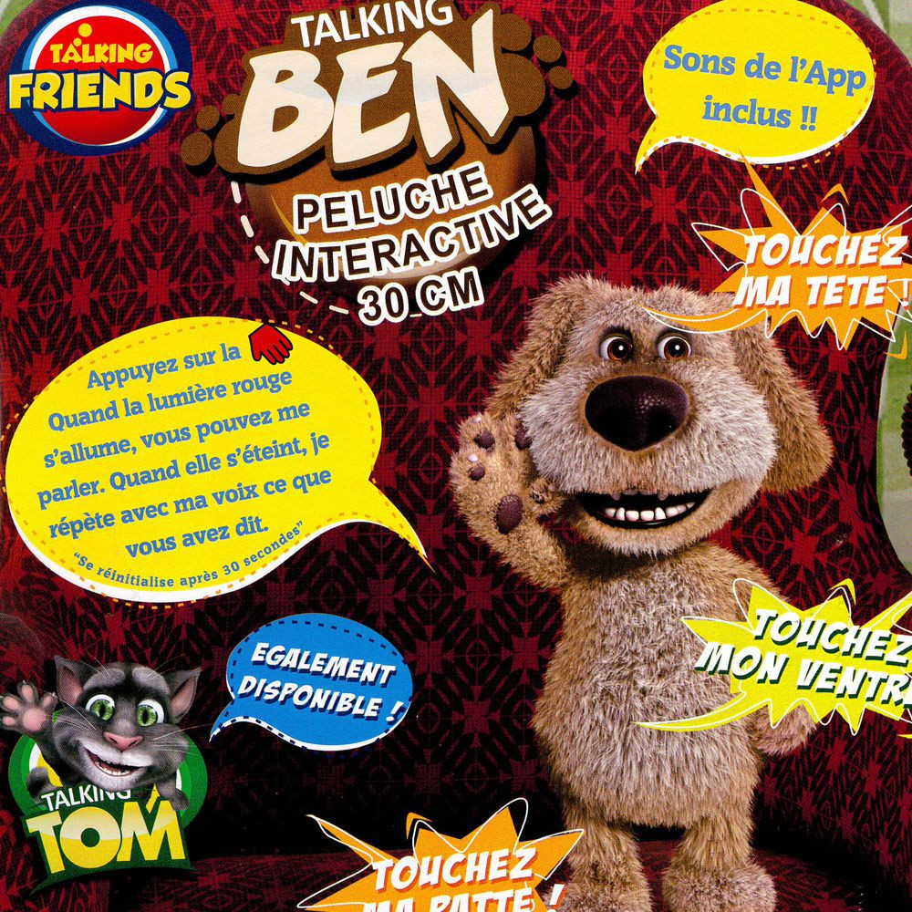 Peluche talking Ben interactive - 29,99