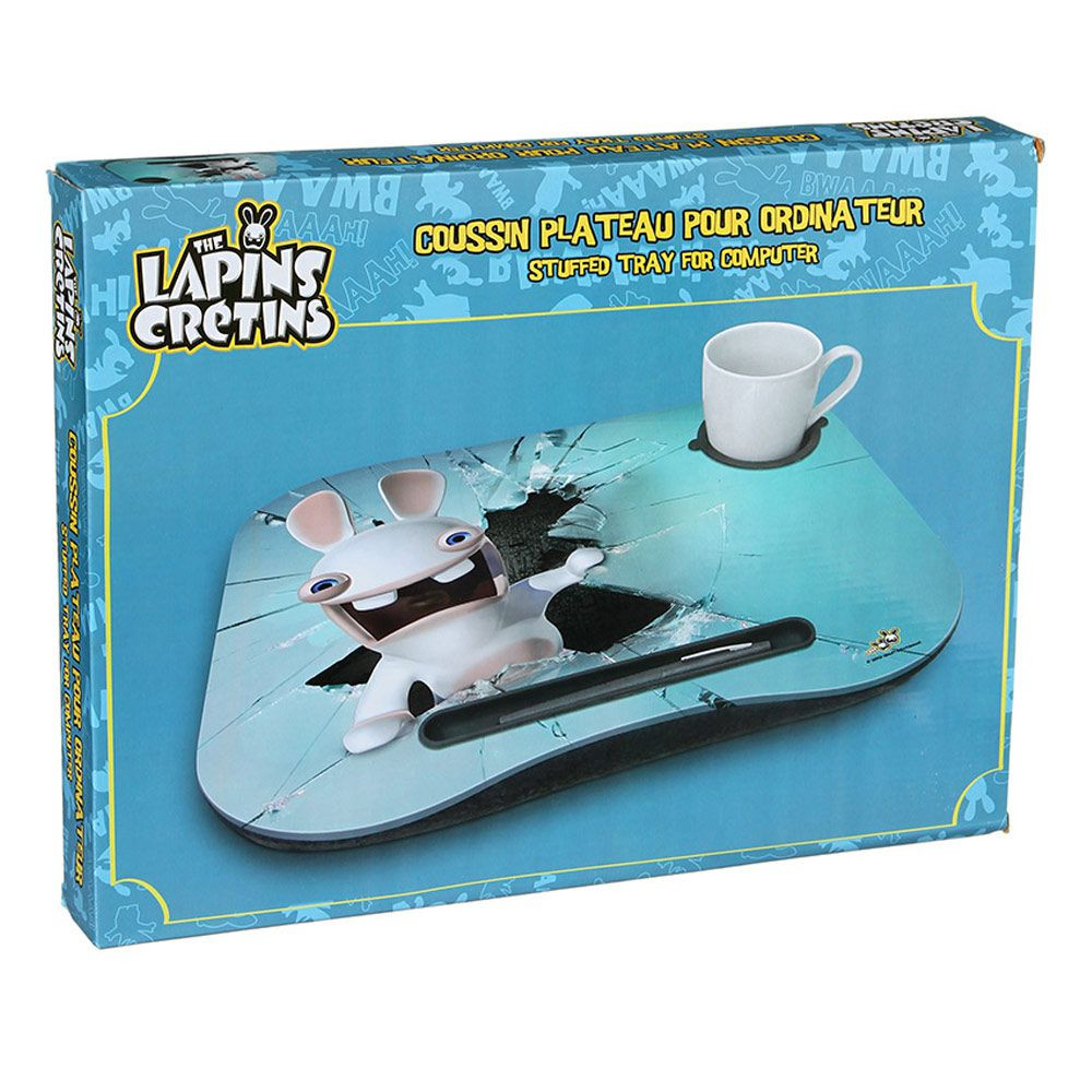 Coussin plateau Lapins Crétins pour ordinateur - 16,90