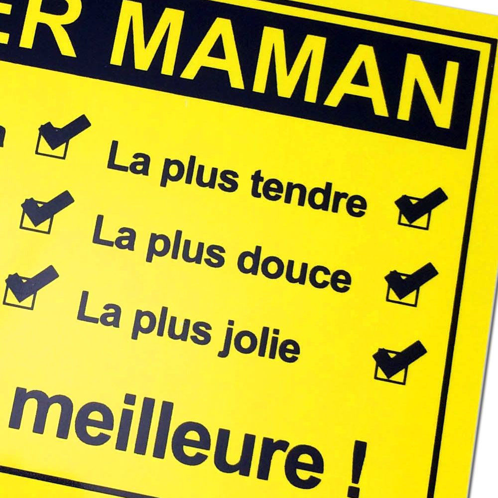 Plaque de porte Super Maman - 3,95