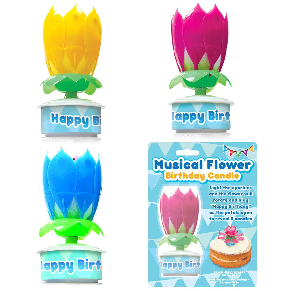 Fleur musicale artifices anniversaire - 4,95